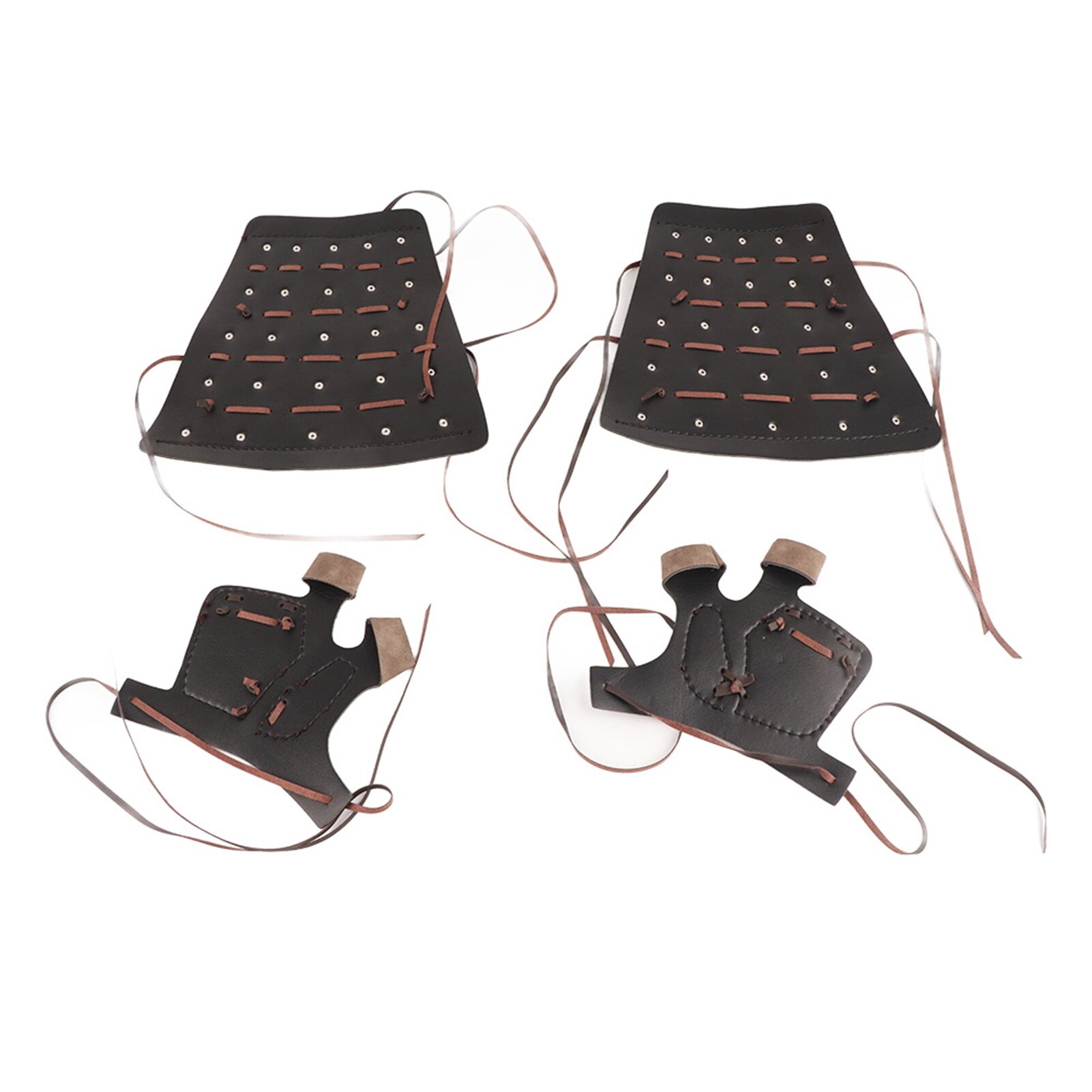 Наруч-перчатка "Средневековый наруч" с перчатками, искусственная кожа, доспех для руки, заклепочная повязка, панк-наруч, браслеты, косплей-костюм