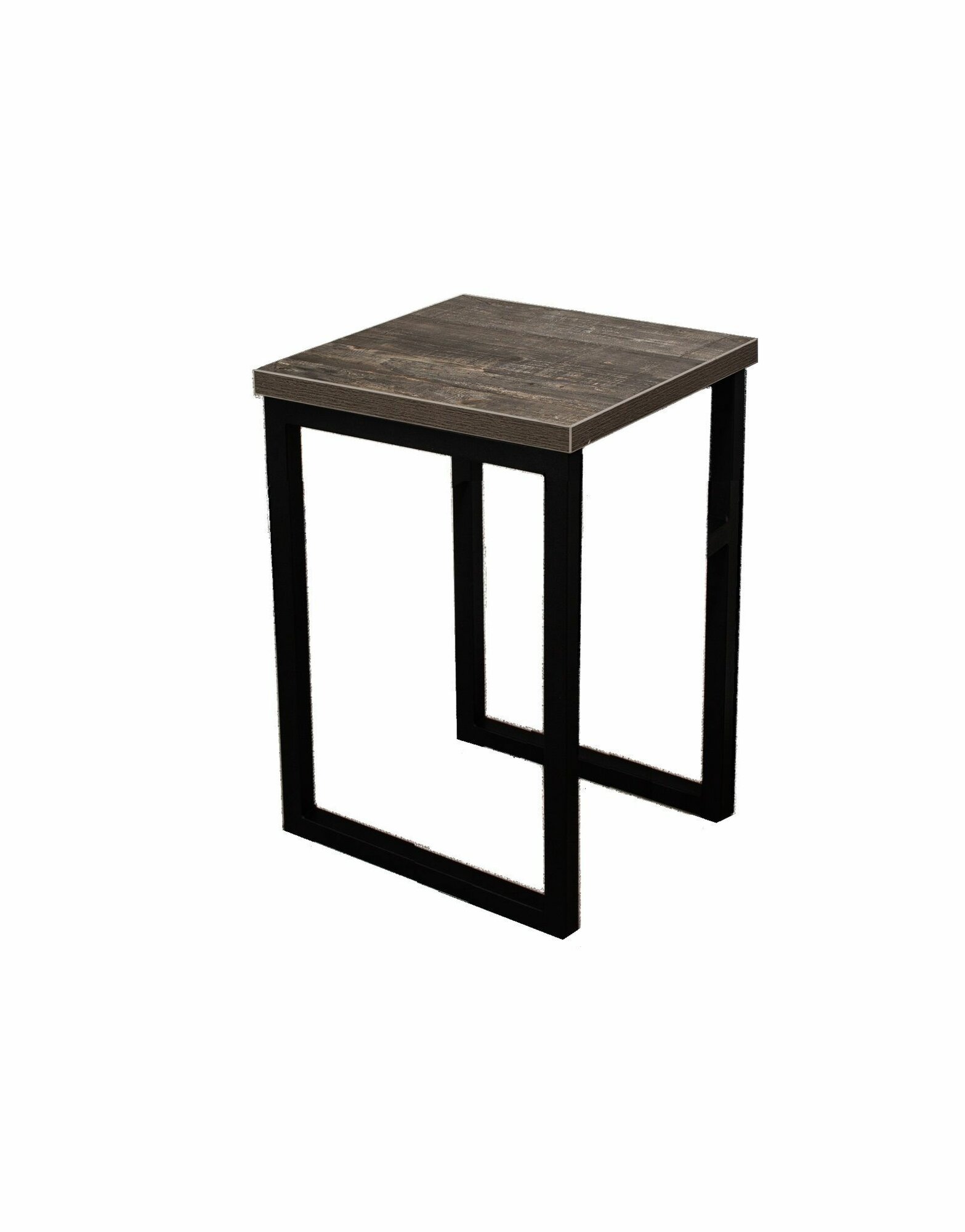 Табурет FreeStyle, размер 35х35х45 см, цвет дуб аррива, цвет ножек черный