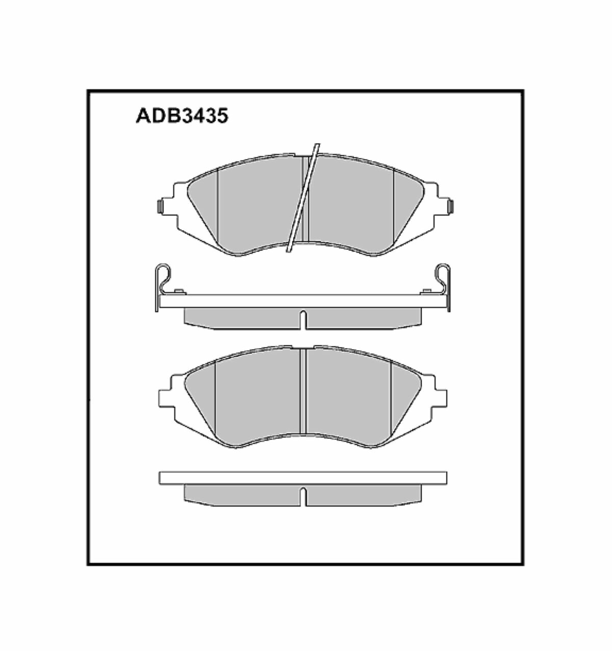 Колодки Торм. Suzuki Daewoo Chevrolet Rezzo 1.6/2.0(Allied Nippon Adb3435)