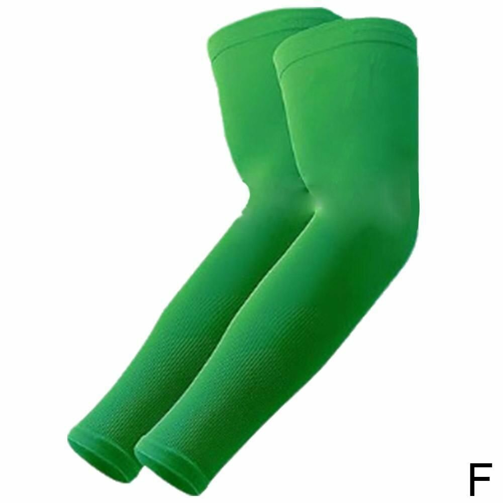 1 пара нарукавников из ледяного шелка, защита от ультрафиолета, дышащие, для езды на велосипеде на открытом воздухе