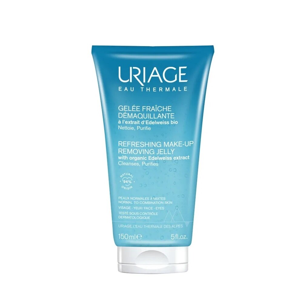 УРЬЯЖ Очищающий освежающий гель для снятия макияжа, 150 мл | URIAGE Refreshing make-up removing jelly