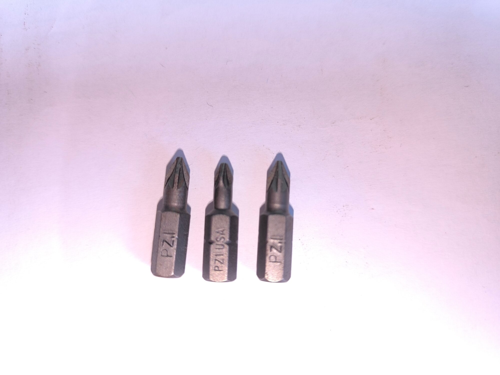 Биты набор PZ1х25 - 3шт. хвостовик 5/16" Magna США