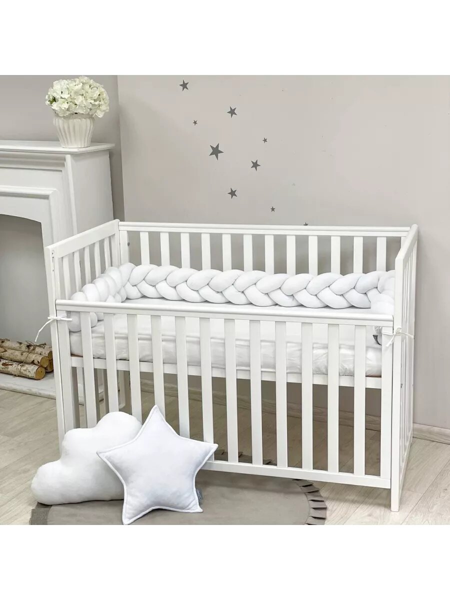 Бортик косичка в кроватку