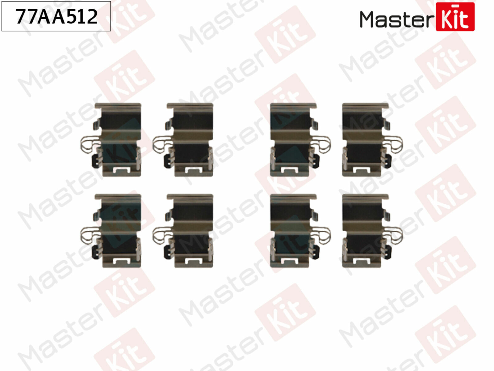 Комплект Установочный Тормозных Колодок Chrysler Grand Voyager V (Rt) 2007 -(Masterkit 77Aa512)