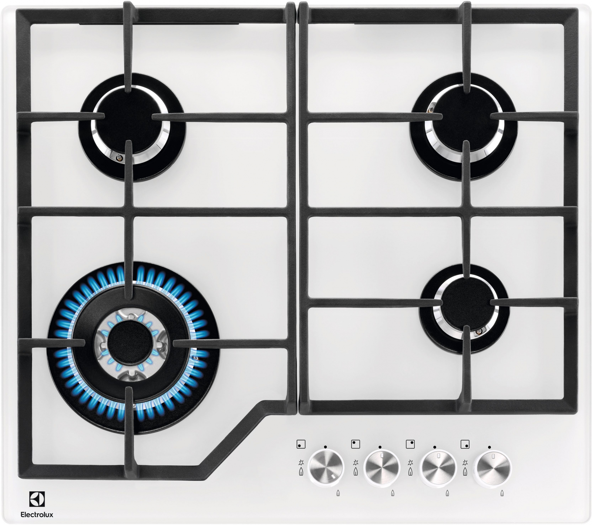 Газовая варочная поверхность Electrolux KGG64362W, закаленное стекло