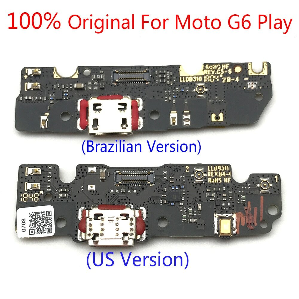 Оригинальный новый для Motorola moto G6 play G7 Play Power USB зарядное устройство порт зарядки микро док-разъем гибкий