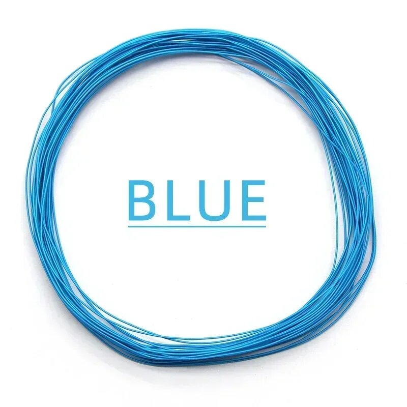 PTFE Серебристый Провод 28AWG Синий, Blue, 5 meters