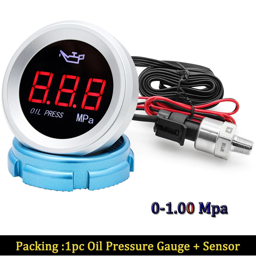 Датчик давления масла 52 мм, 0-1.00 МПа, Gauge with Sensor1