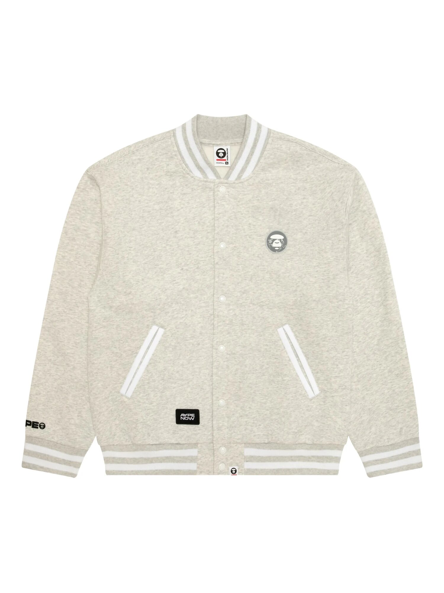 Бомбер Logo-patch buttoned bomber jacket