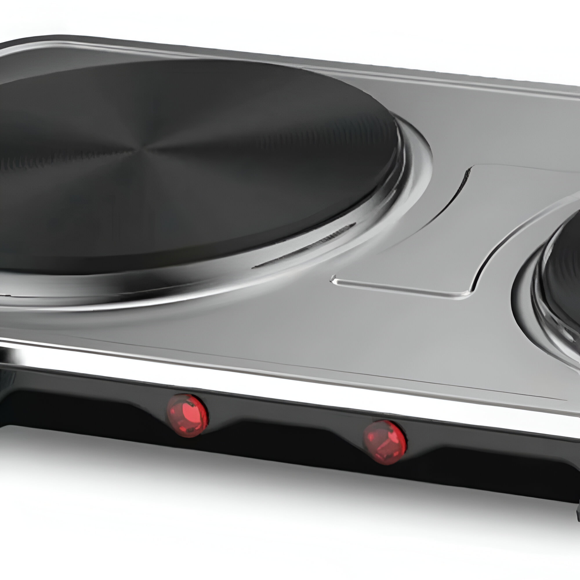 Электроплита PROLISS Pro-5102, 2 конфорки, нержавеющая сталь, серебристая