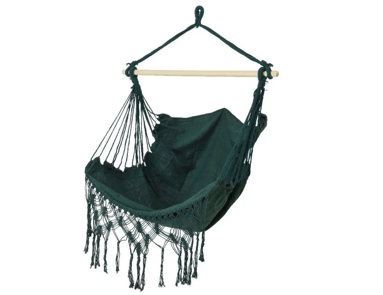 Подвесное кресло-гамак мезон, тёмно-зелёное, 130х100 см, Kaemingk