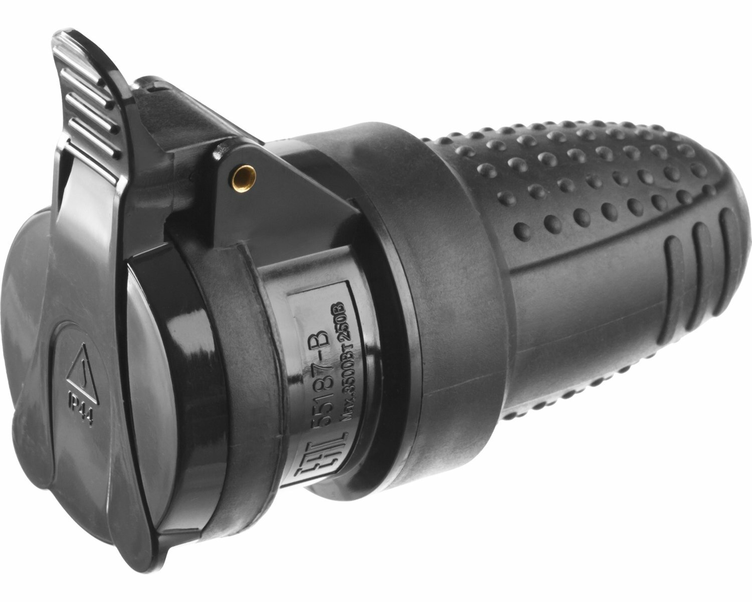 Розетка обрезиненная ЗУБР Профессионал IP44 16А 220В 3500Вт