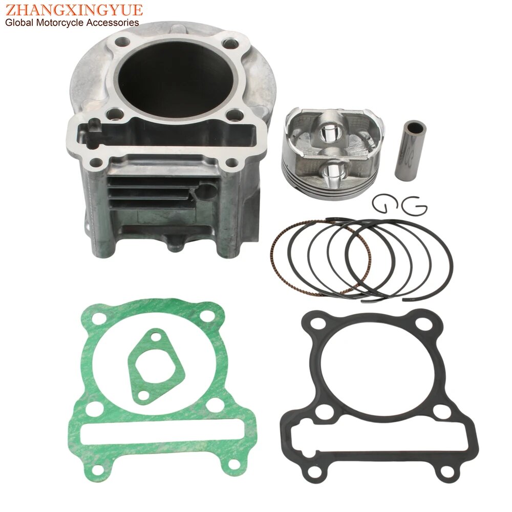 Комплект цилиндров с большим отверстием для Yamaha Cygnus 125 X Flame-X GTR YW Bws Zuma 125cc, обновление 200cc, 4V, 4T, 66 мм, YW125, Bws125, Zuma125, Mio125