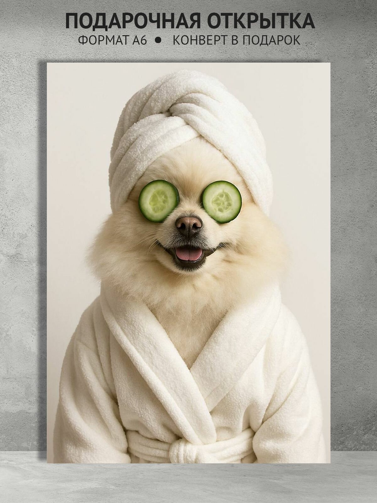 Подарочная открытка с иллюстрацией, открытка с уникальным принтом, день рождения, юбилей, без повода, пригласительный на СПА