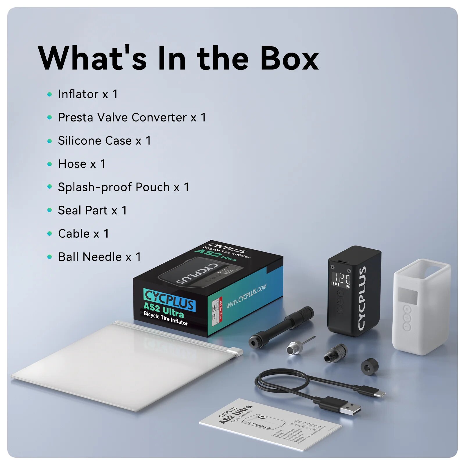 CYCPLUS AS2ULTRA Электронный насос для велосипеда