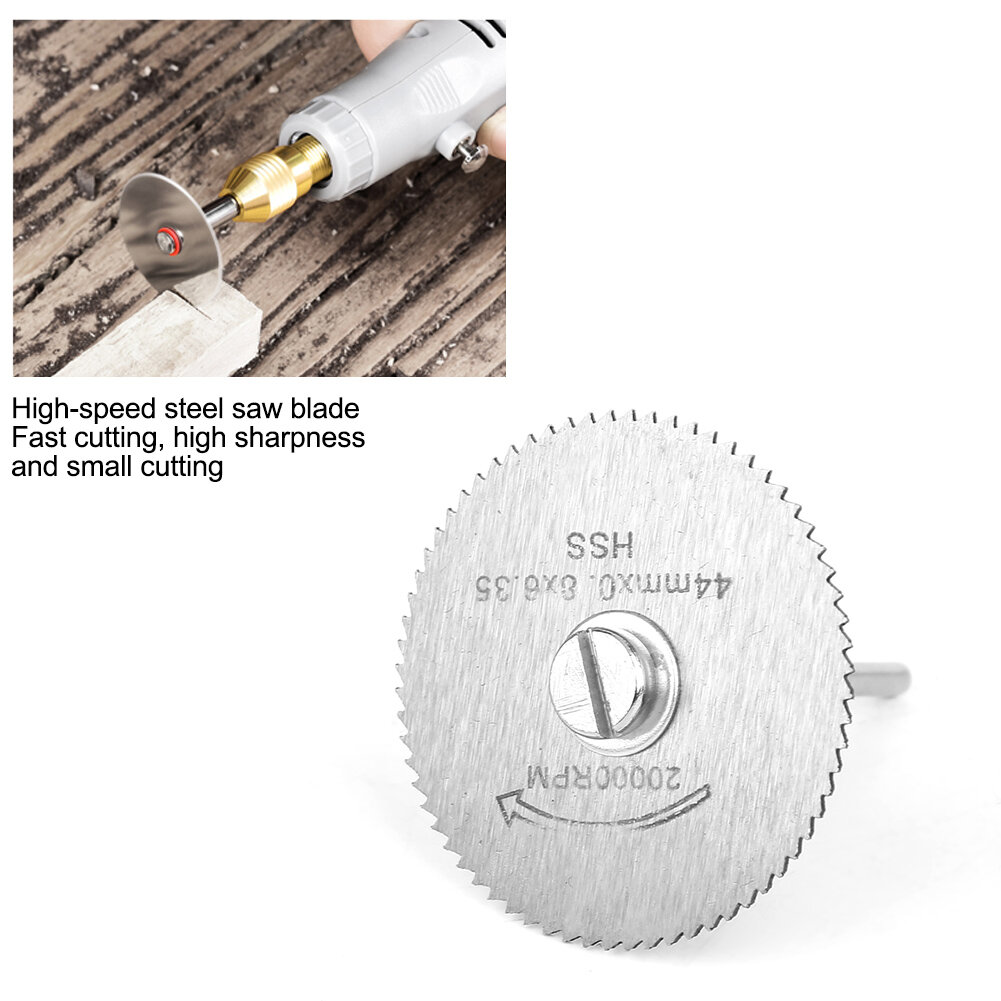 Высокоскоростное лезвие для резки стали Деревообработка Электрическая дрель для пластика ПВХ Акриловая пила ИнструментСеребристый