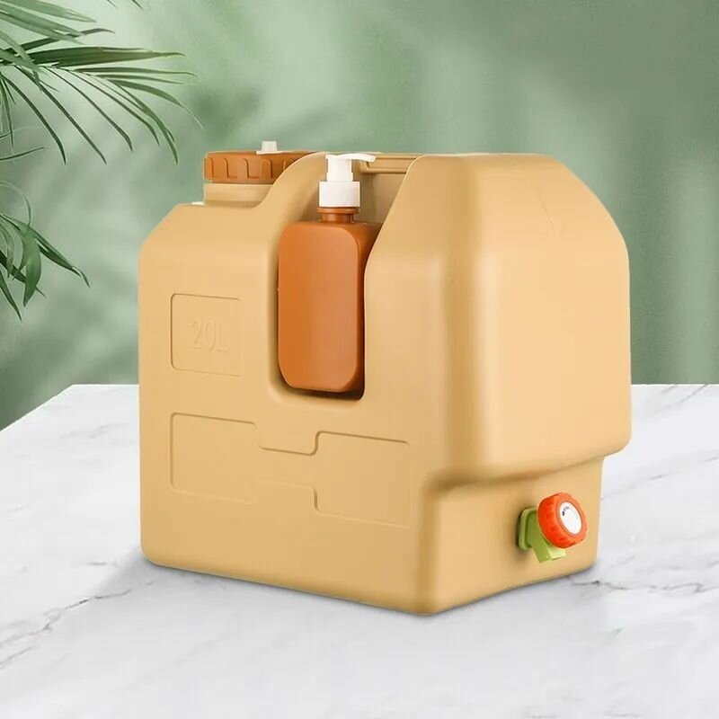 Контейнер для воды на 20 л с краном и дозатором мыла Портативный резервуар для воды для кемпинга