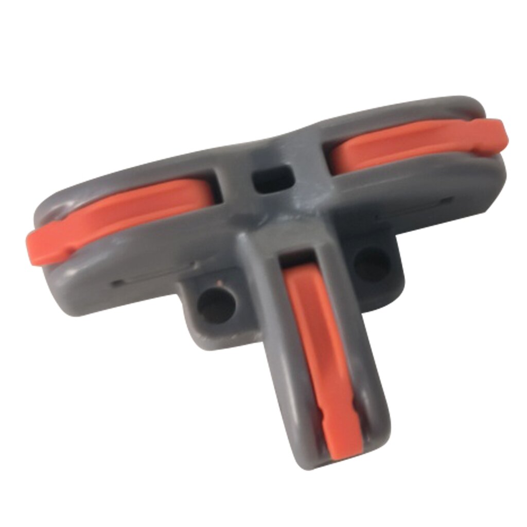 Трехходовой быстроразъемный Т-образный разъем-серо-оранжевый