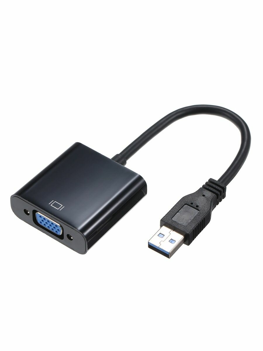 Кабель-адаптер конвертера USB 3.0 в VGA 1080p для ПК, ноутбука, проектора, ТВ-приставки