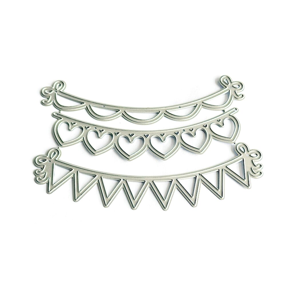 Трафареты Для Резки Баннеров в форме Сердца Металлические Штампы Для Тиснения Шаблонов Пресс-форм Трафареты для Украшения Открыток в стиле Скрапбукинг