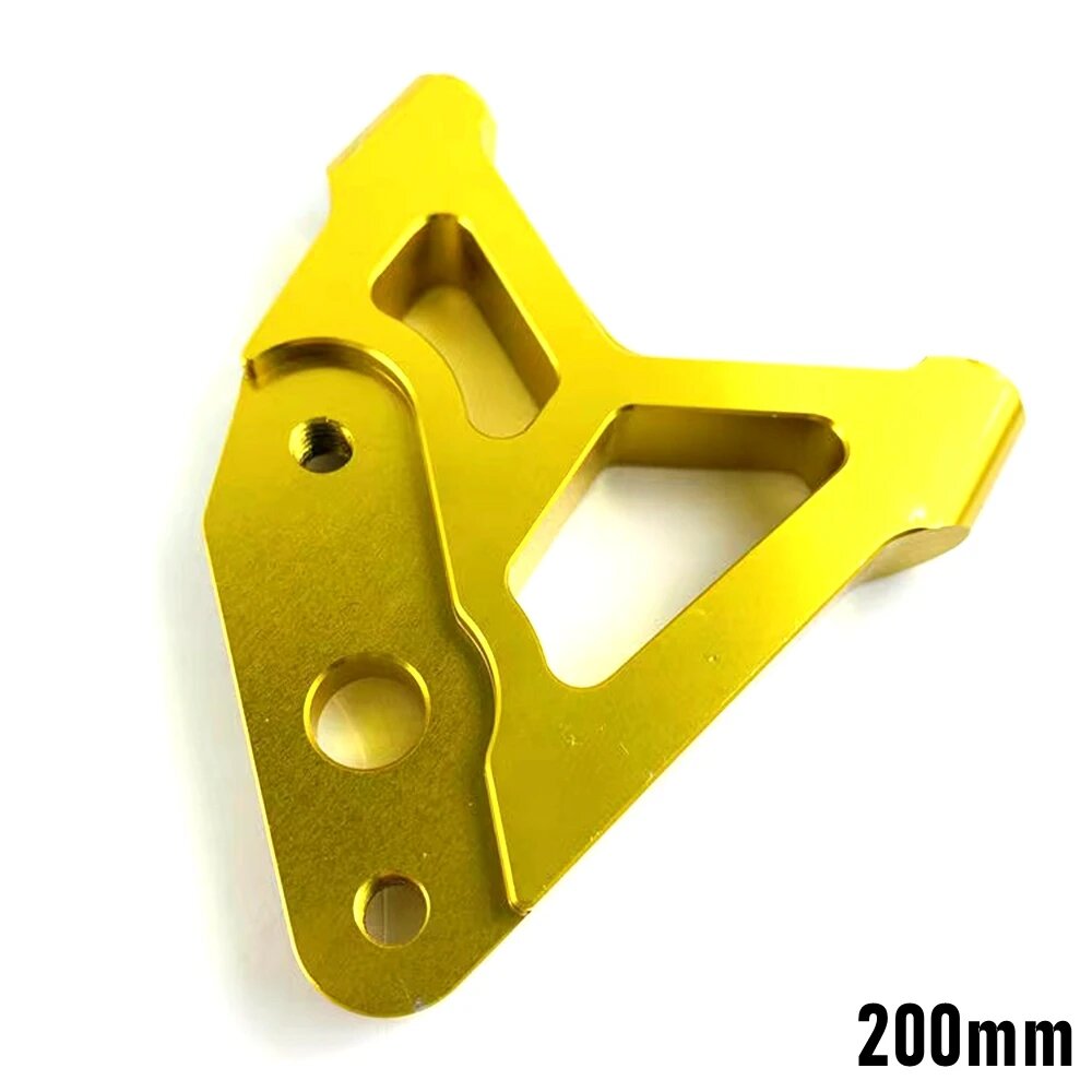 Передний радиальный 4-поршневой тормозной суппорт мотоцикла 82 мм, кронштейн насоса, адаптер для тормозного диска 200 мм 220 мм, модифицированный скутер, электрический мото 200mm gold