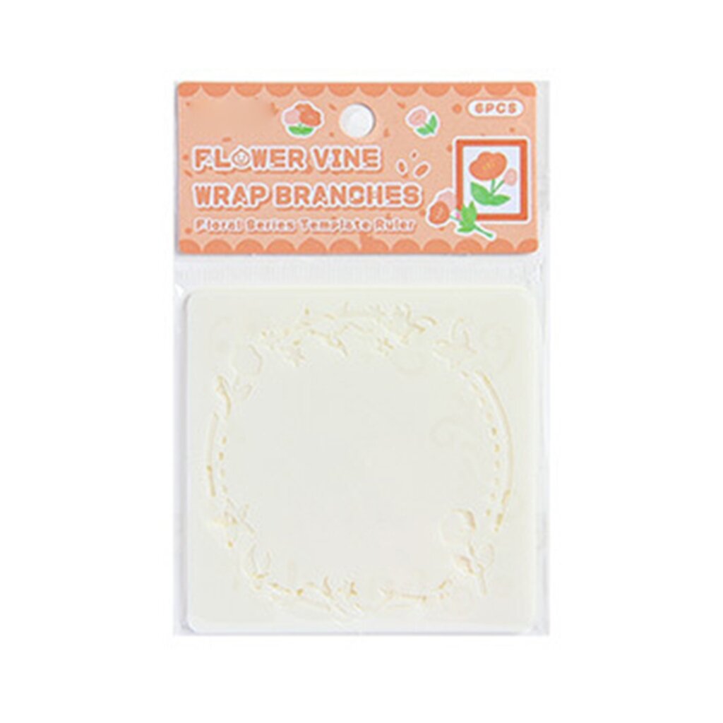 6 Шт Трафарет для рисования с цветами, выдалбливают трафареты для цветов, трафареты для журналов, трафарет для рисования в альбоме для вырезок