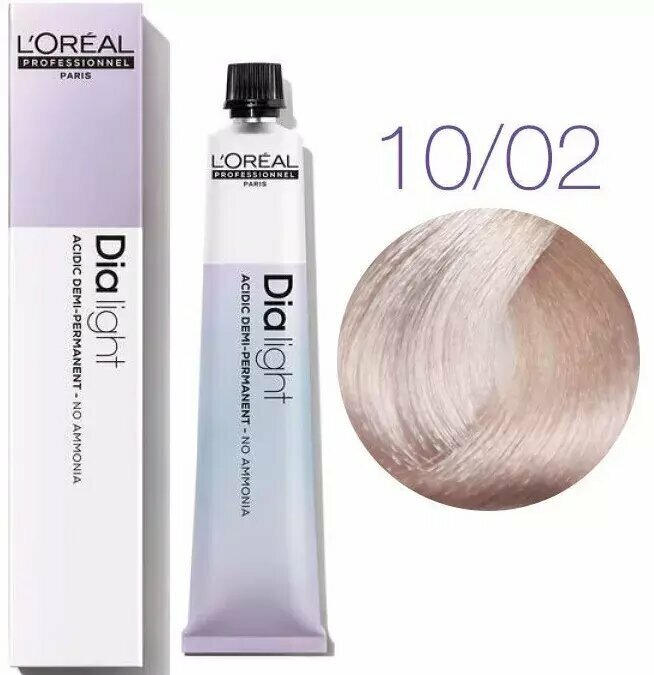 L'Oreal Professionnel Dia Light 10.02 молочный коктейль очень светлый блондин натуральный перламутровый 50мл