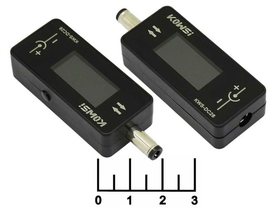 Тестер для измерения тока и напряжения 5.5*2.5 4-30V 0-12A KWS-DC28