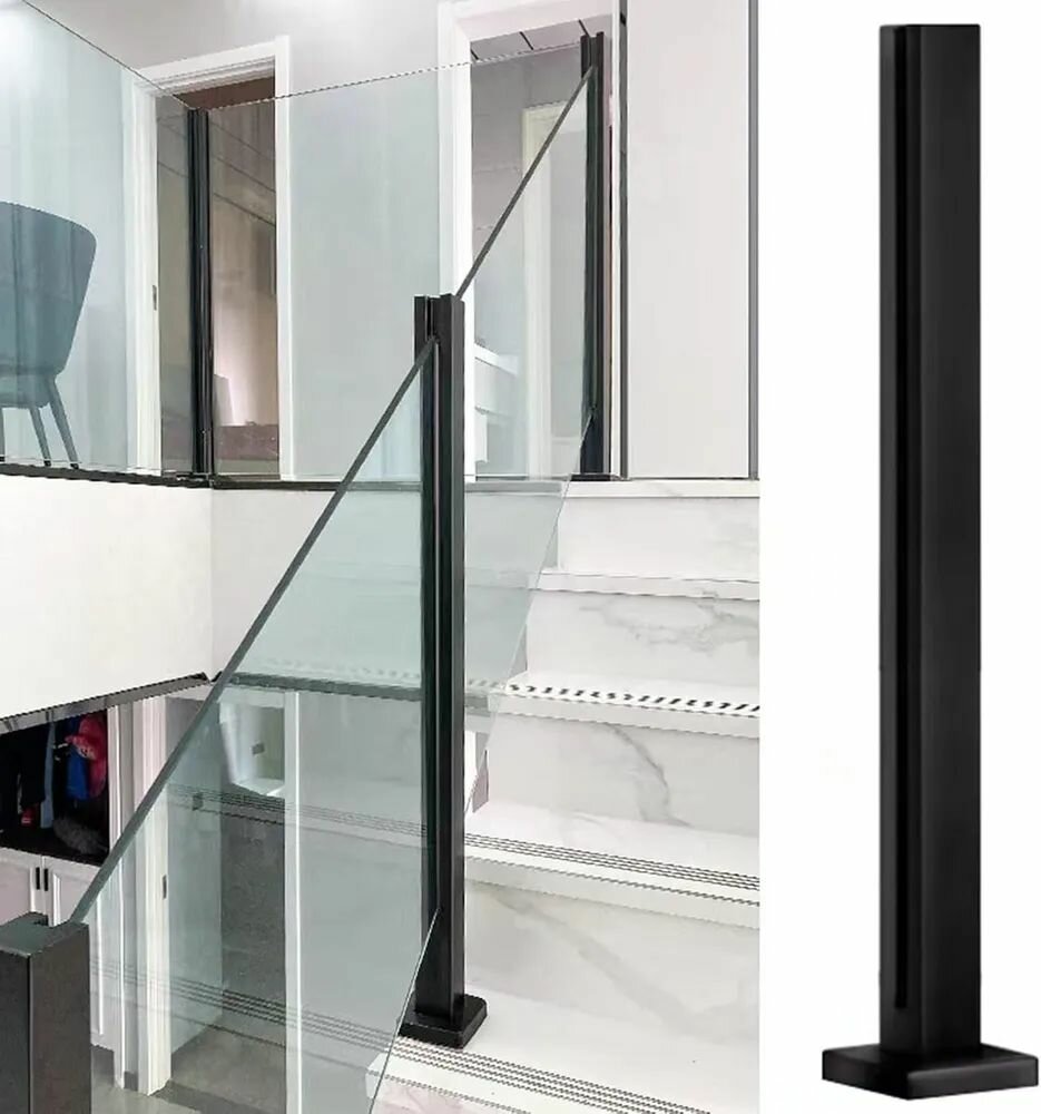 Стойка Стеклянного Ограждения Для Стекла Толщиной 3/8" Или 1/2"