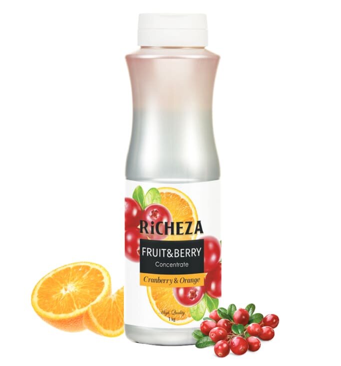 Концентрат пюре RICHEZA Клюква-Апельсин 1кг