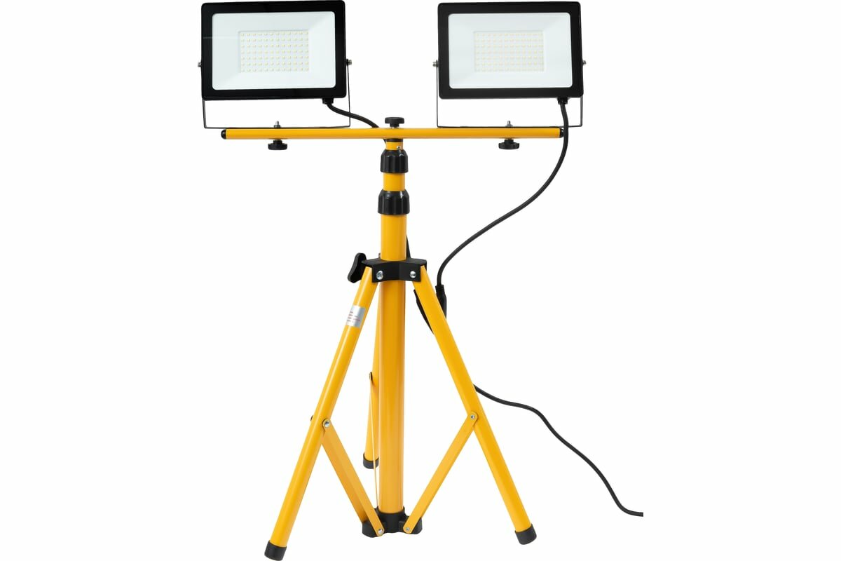 Светодиодные прожекторы на штативе IP65 140W, 2x70W 6400K Gigant GTMS-140