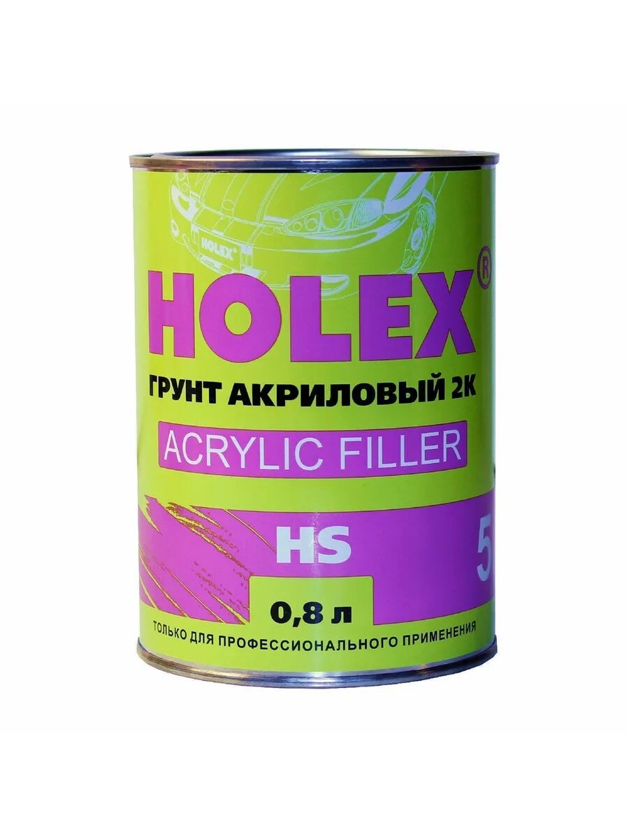 Грунт акриловый 5+1 HS белый 0,8л