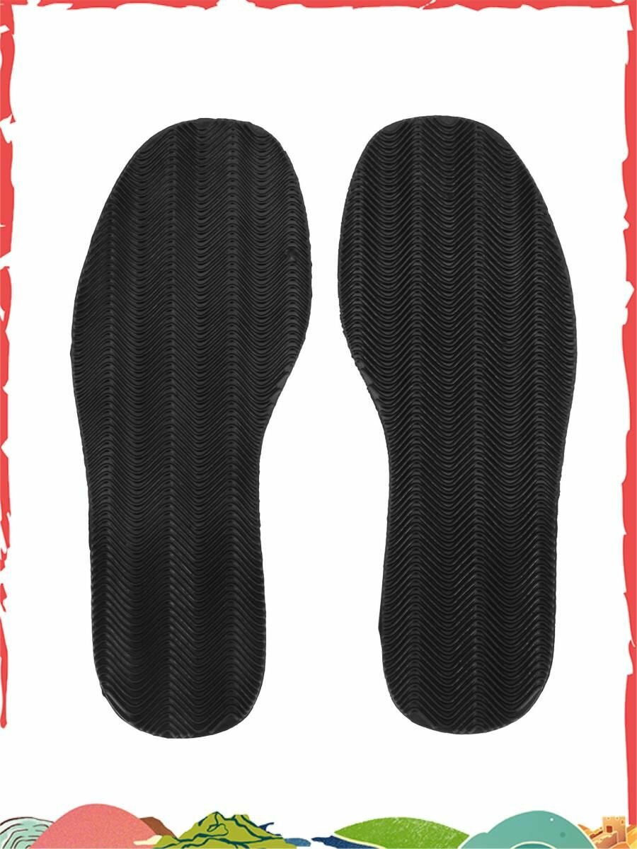 Резиновые противоскользящие подушечки для ремонта обуви и подошв, амортизация и подъем, 29×11,5×0,2 см, черный