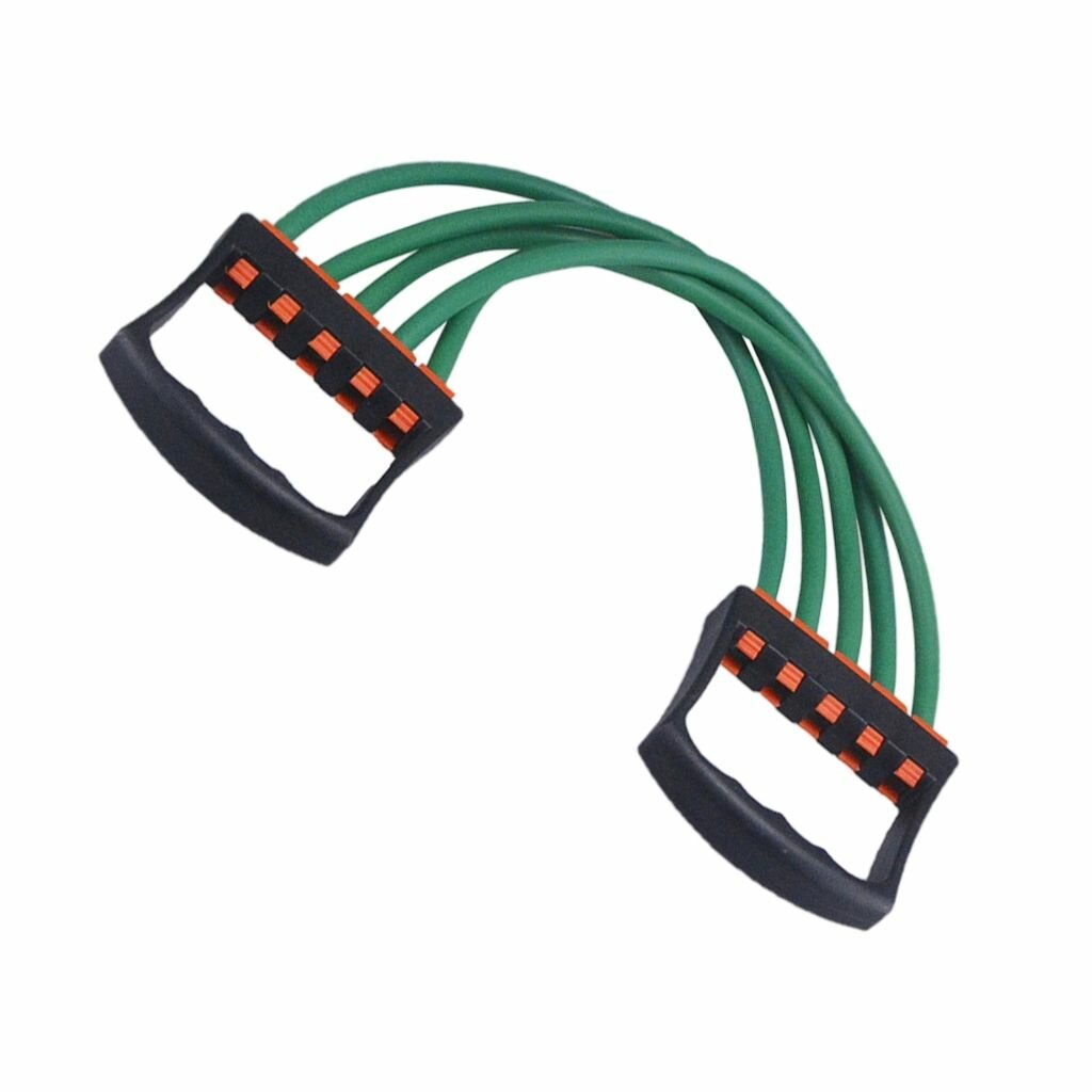 Эспандер для тренировки грудных мышц, 5-трубный расширитель, Зеленый