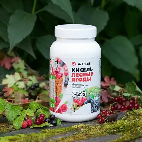 Арт Лайф Кисель "Лесные ягоды" На натуральном соке с кусочками ягод. Обогащен витаминно-минеральным комплексом