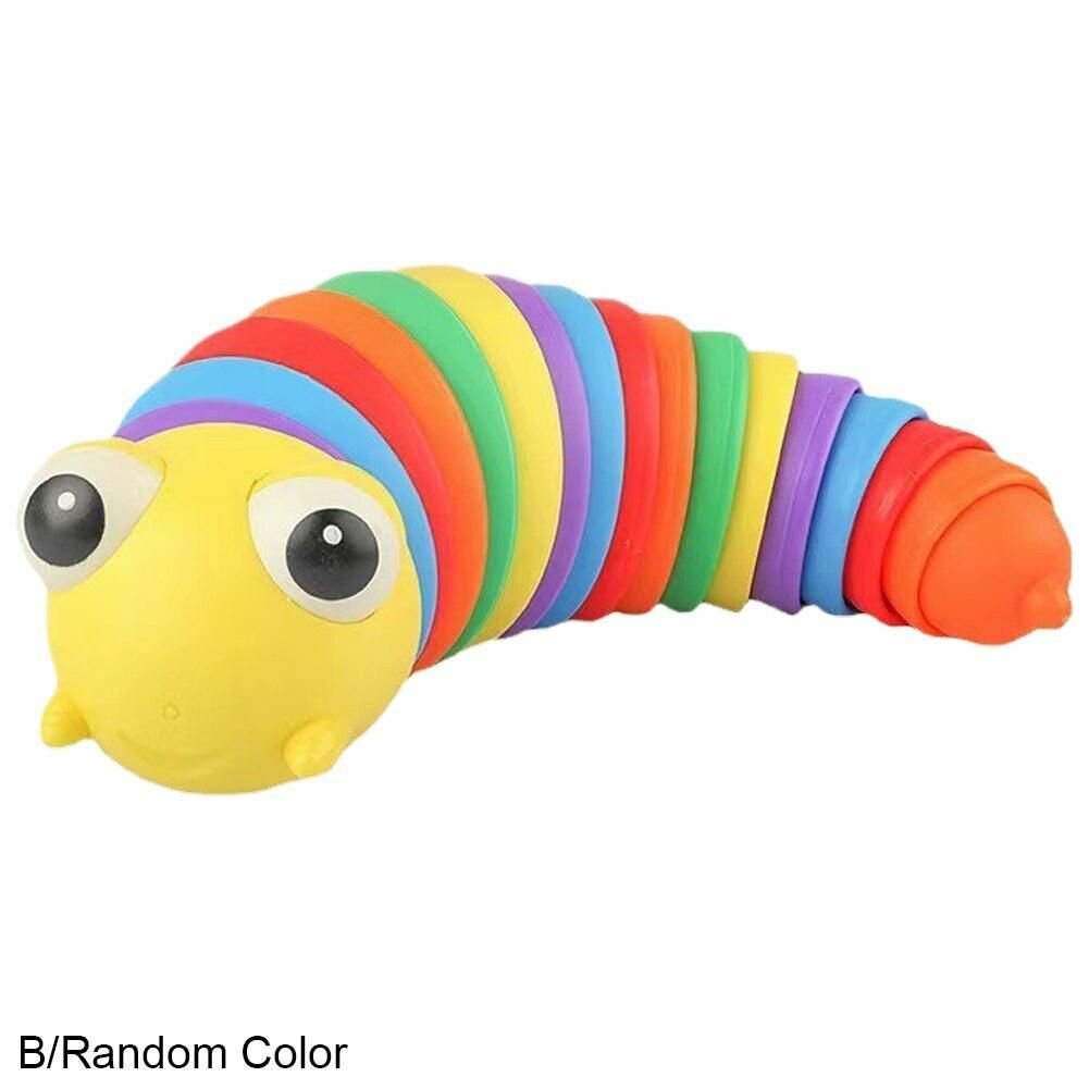 Игрушка антистресс - гусеница / слизень, развивающие игрушки для малышей (подарок ребенку) 1 шт. ещё
