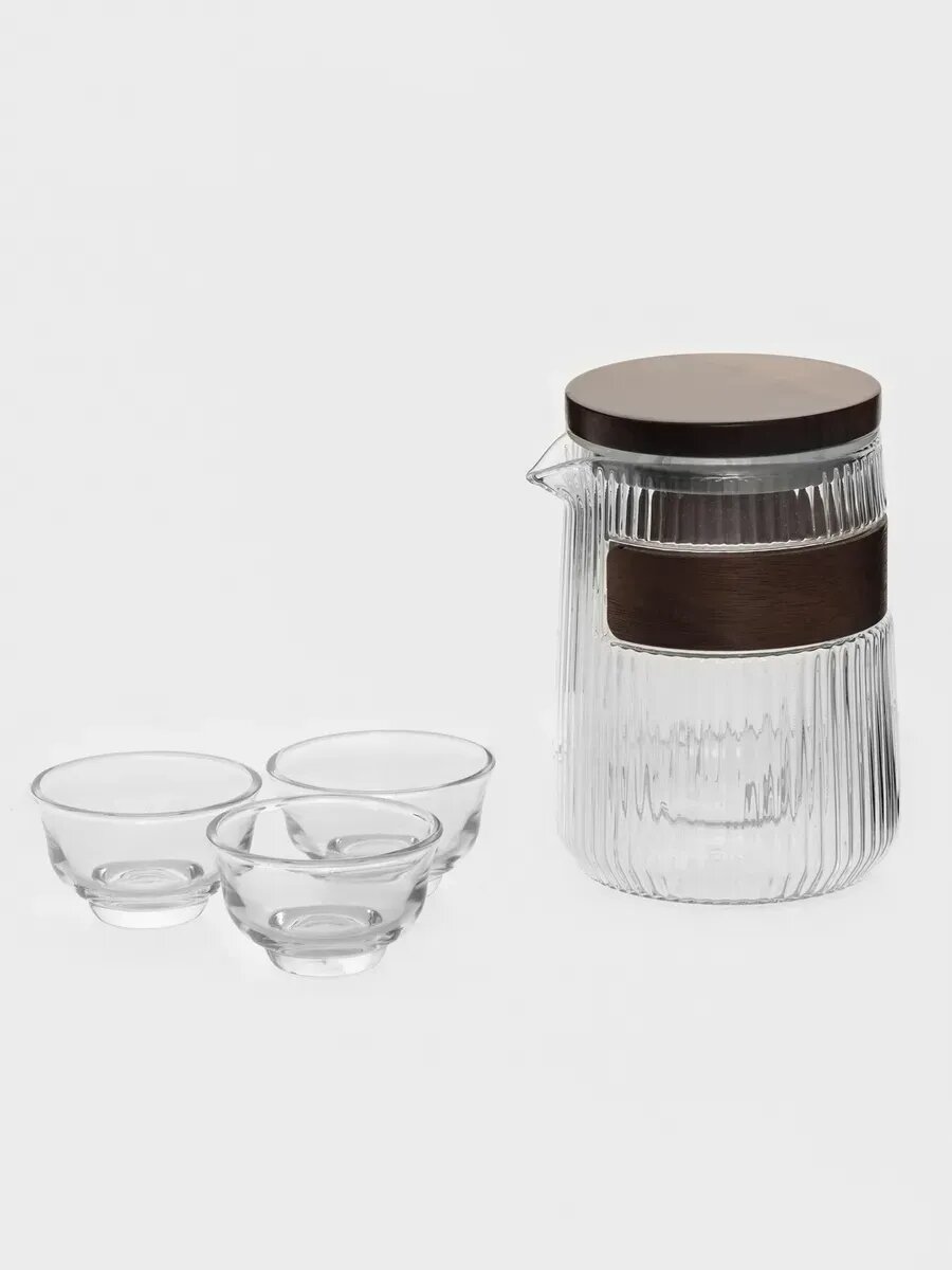 Набор для чайной церемонии подарочный, 3 пиалы 30 мл