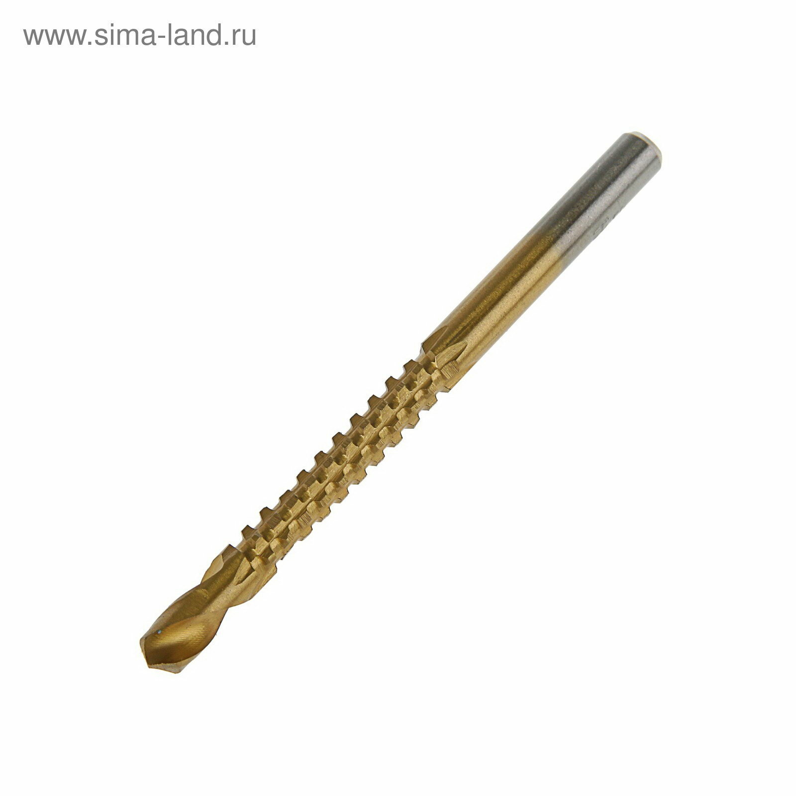 Сверло фрезерное универсальное HSS, TiN, цилиндрический хвостовик, 6x85 мм