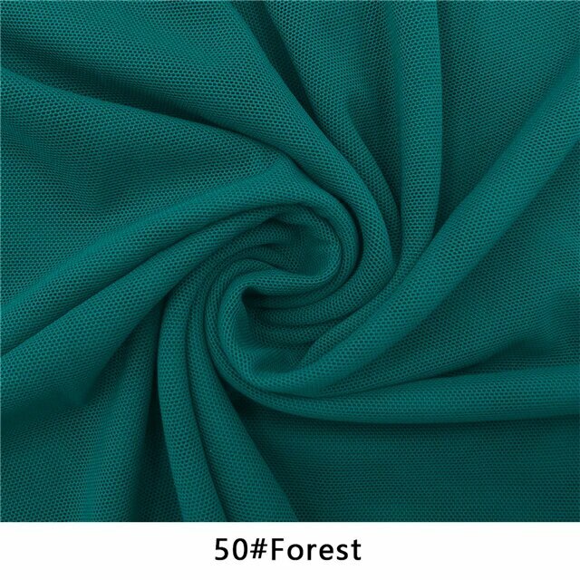 Сетчатая ткань PLUMAY 40D нейлон/спандекс Темно-зеленый, 100X150cm, 50 Forest