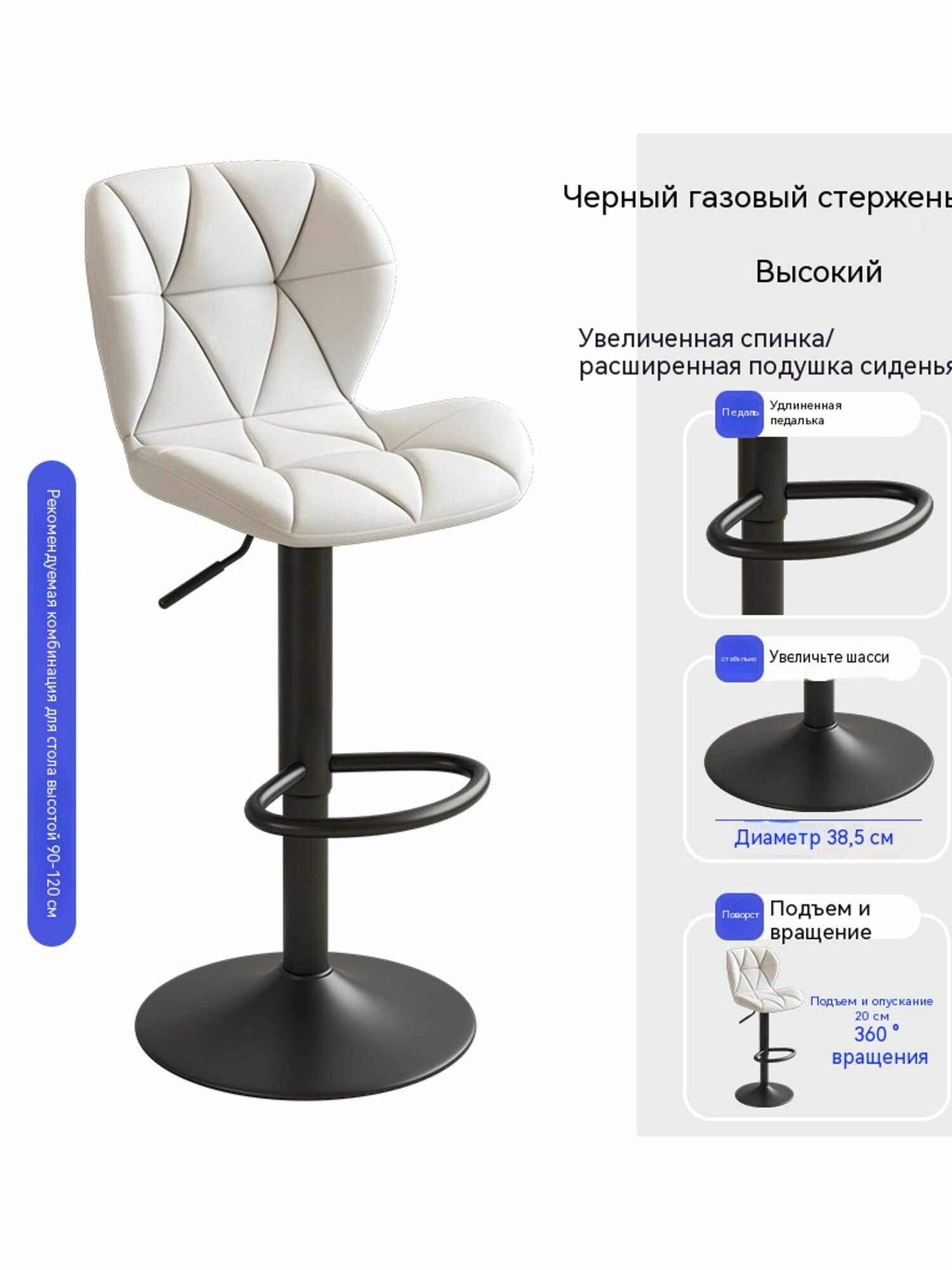 Барные стулья со спинкой