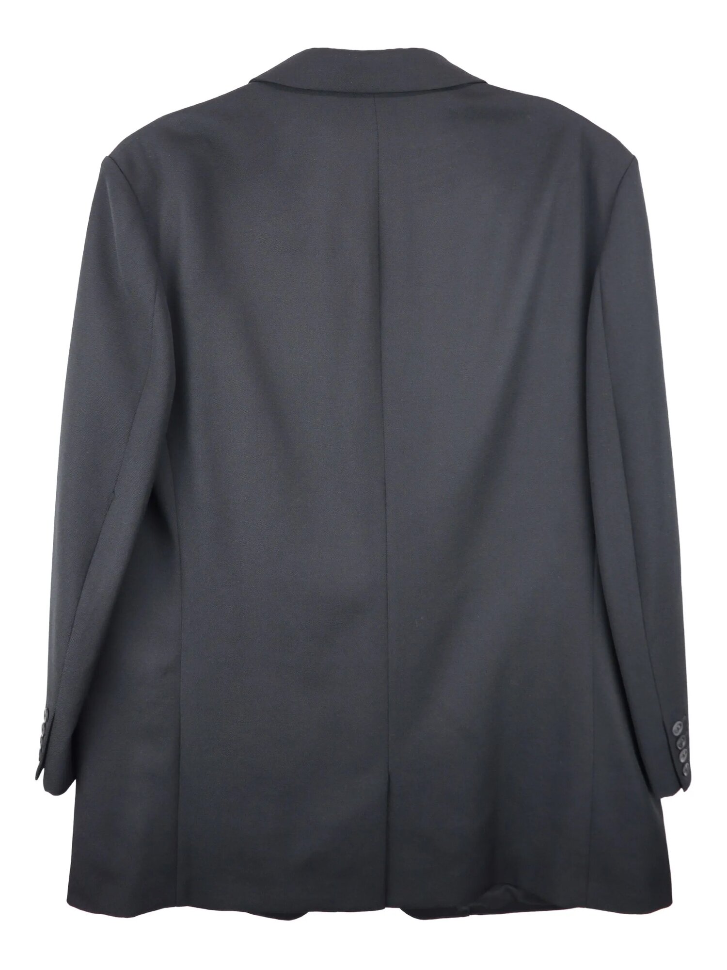 Пиджак Yohji Yamamoto Three-button wool blazer, размер 4, black/black — фото 1