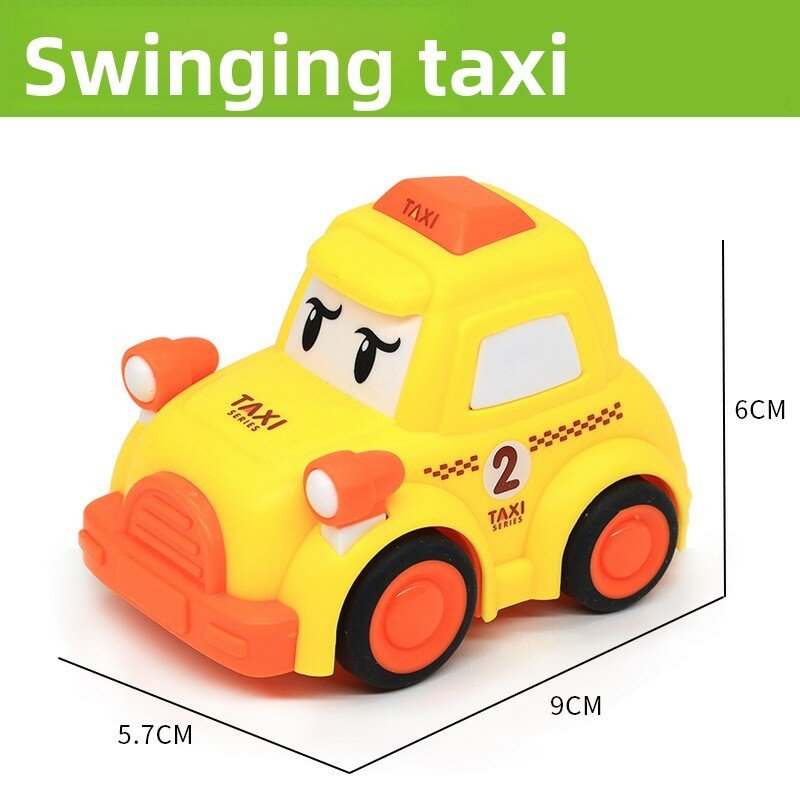 Cartoon design ambulance airplane train taxi model children toy for parentchild engagement and playtime