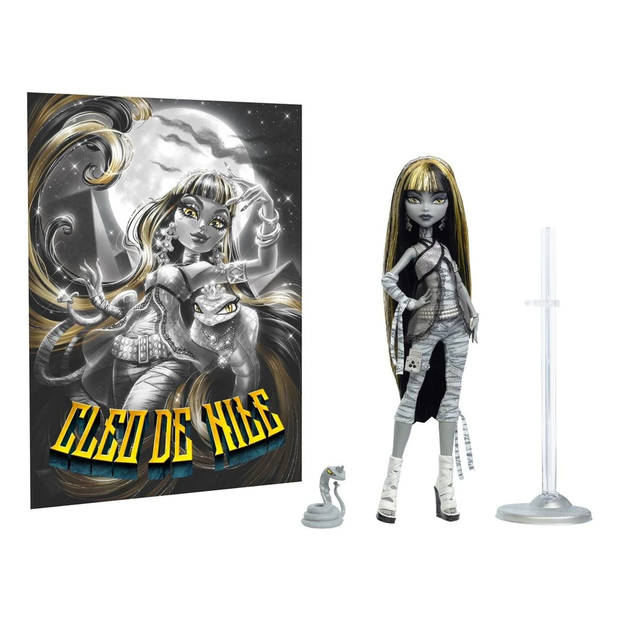 Кукла Mattel Monster High Reel Drama - Cleo de Nile Клео де Нил - Кукла с аксессуарами Монстр Хай JDR65