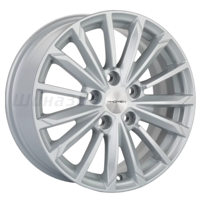 Литой колесный диск Khomen Wheels KHW1611 (Toyota/Suzuki) 6,5x16/5x114,3 ET45 D60,1 F-Silver