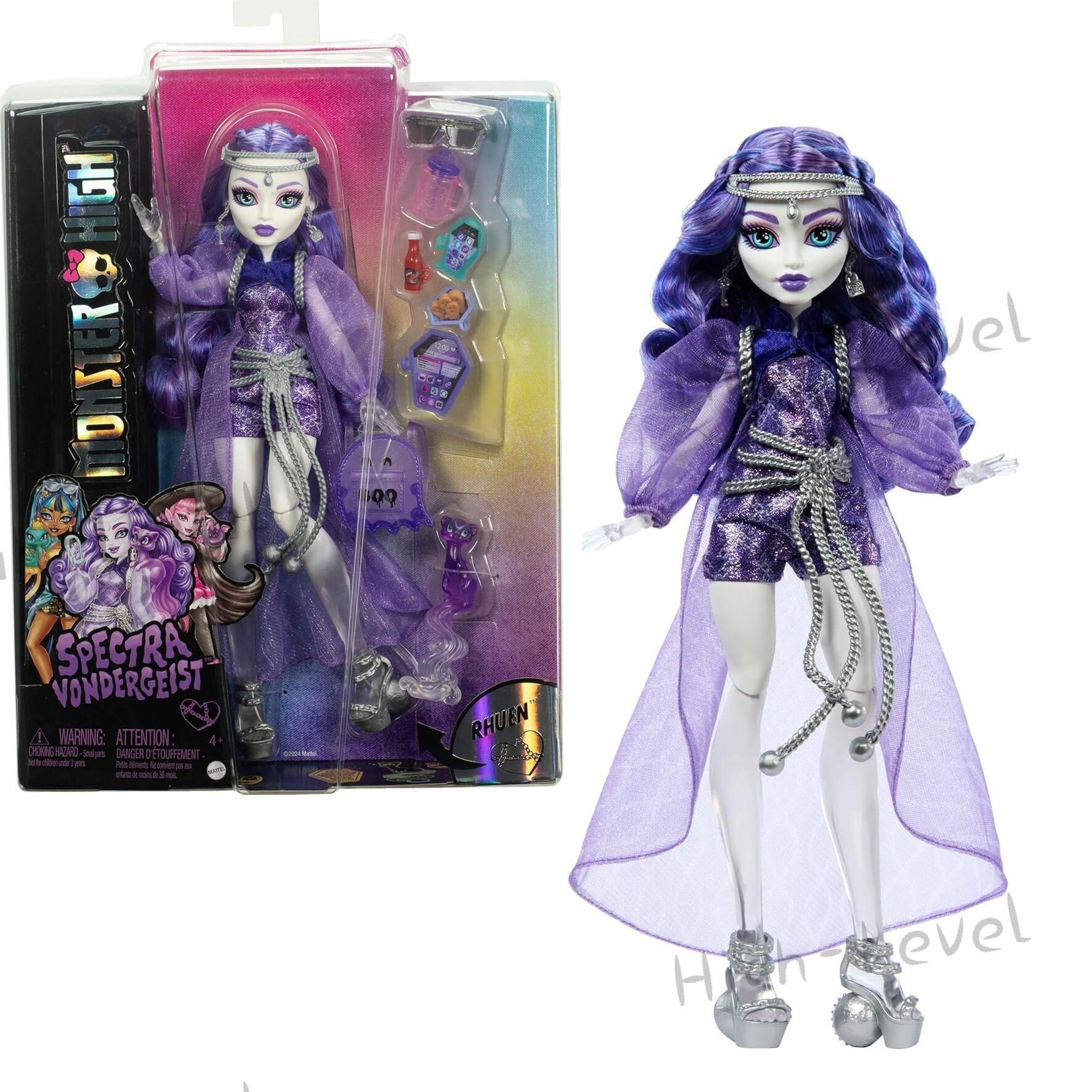 Кукла Monster High поколение 3, Spectra Vondergeist 2024