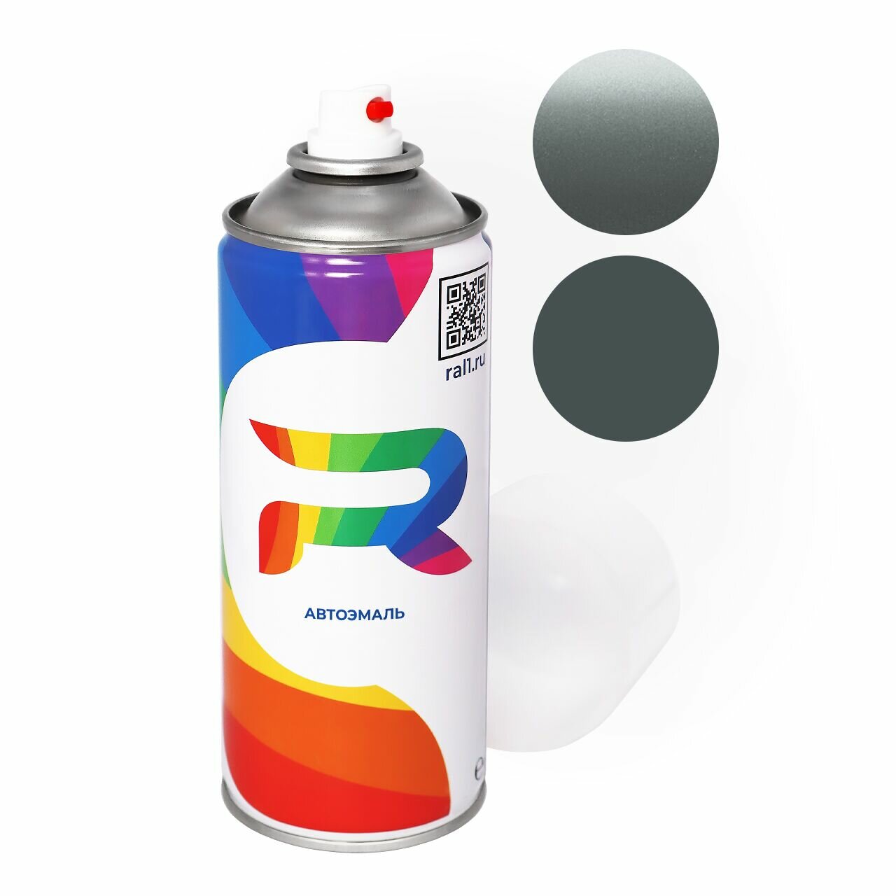 Автоэмаль аэрозольная Nissan K36 - Ash Gray (Базовая краска, Двухслойный металлик, Серый) баллон 520 мл.