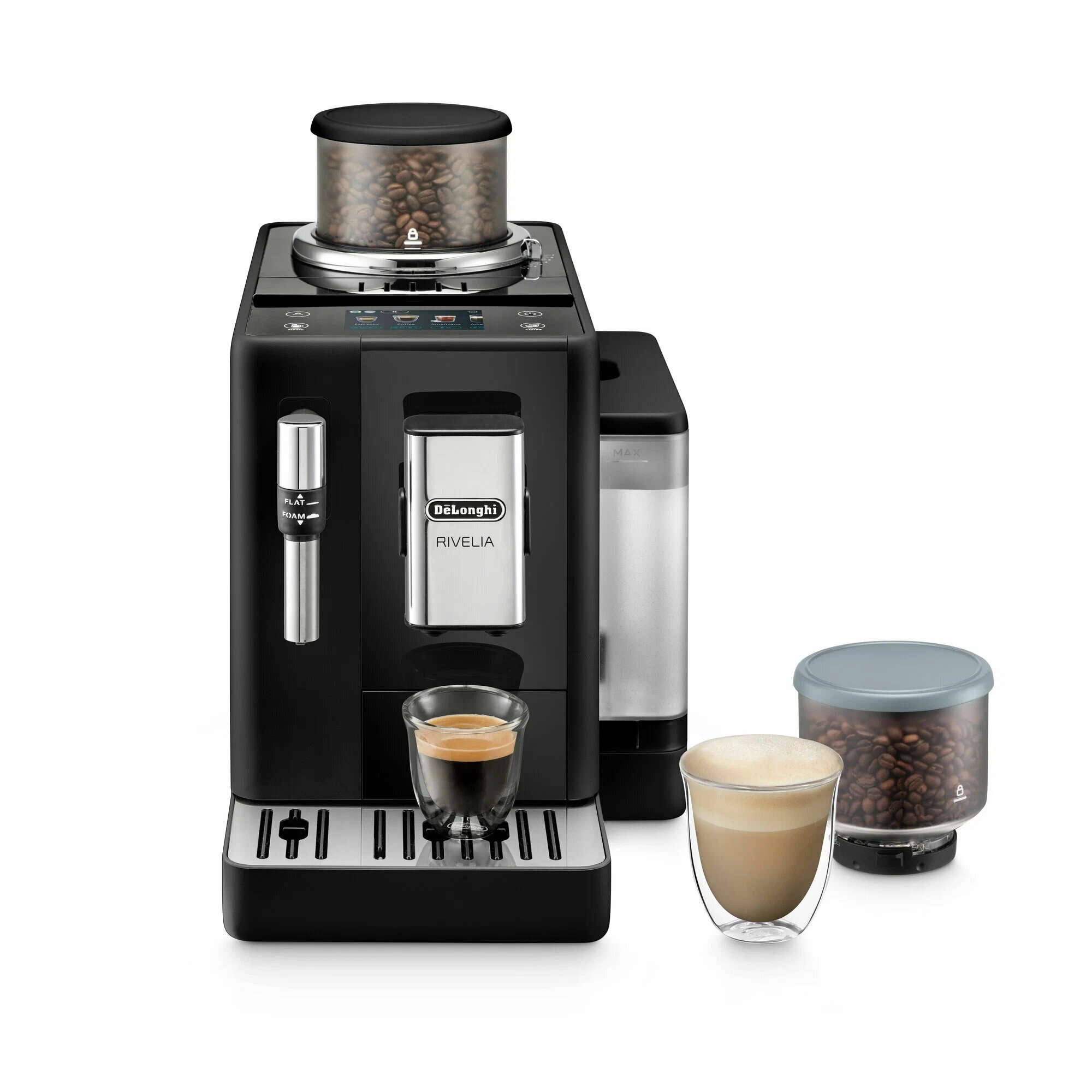 Автоматическая кофемашина DeLonghi Rivelia EXAM440.35. B Цвет: Черный