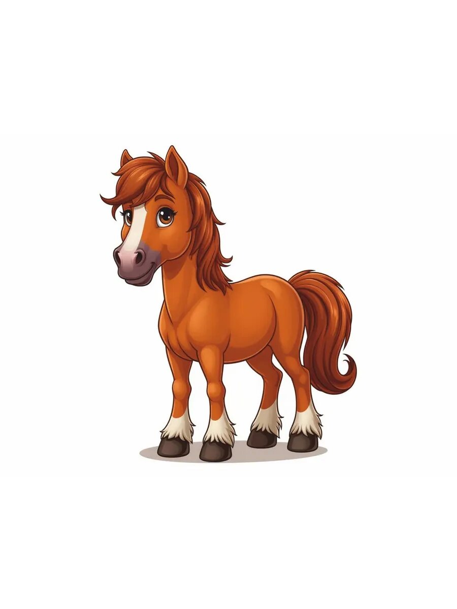 Наклейка "Лошадка", 150х100мм, вид 5, Арт рэйсинг