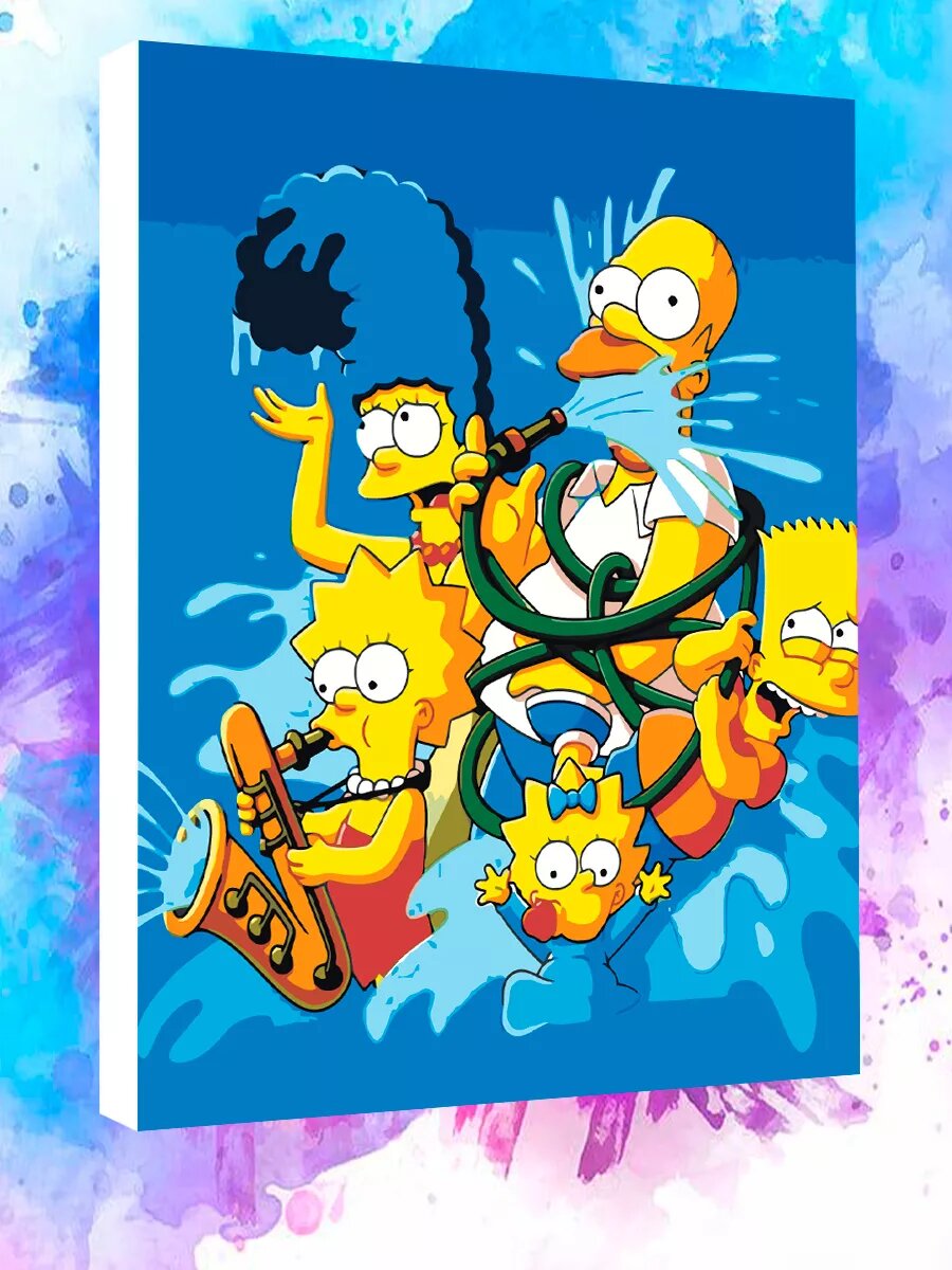 Картина по номерам Симпсоны Simpsons Мультсериал