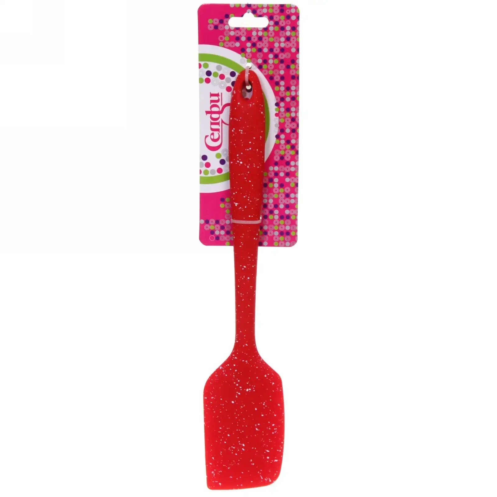 Лопатка кухонная силиконовая «Bon appétit», красная, термостойкая, удобная для сервировки